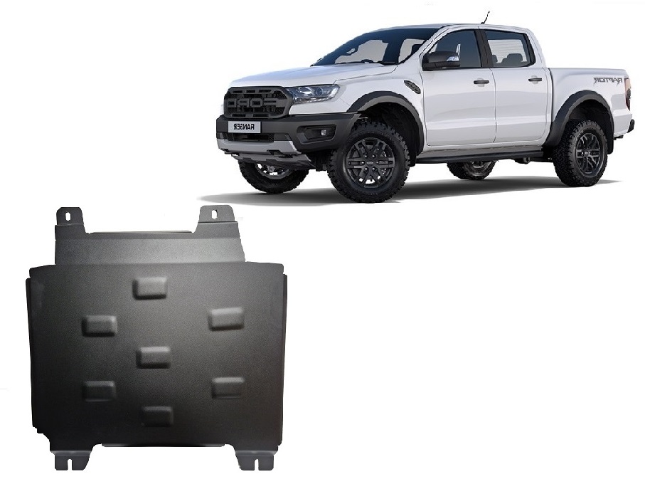 Steel gearbox skid plate for Ford Ranger Raptor (2020-2023)